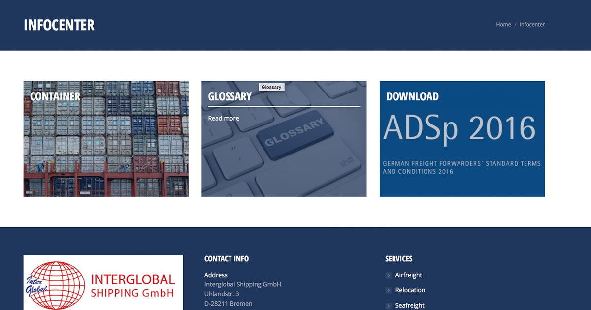 Infocenter | Interglobal Shipping by F.W. Neukirch GmbH & Co. KG